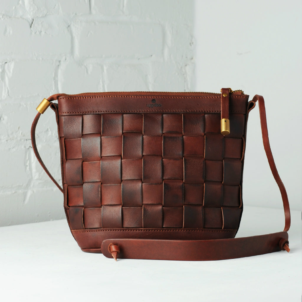 Venture Cross-body Bag - Chestnut – Uppdoo Design Studio