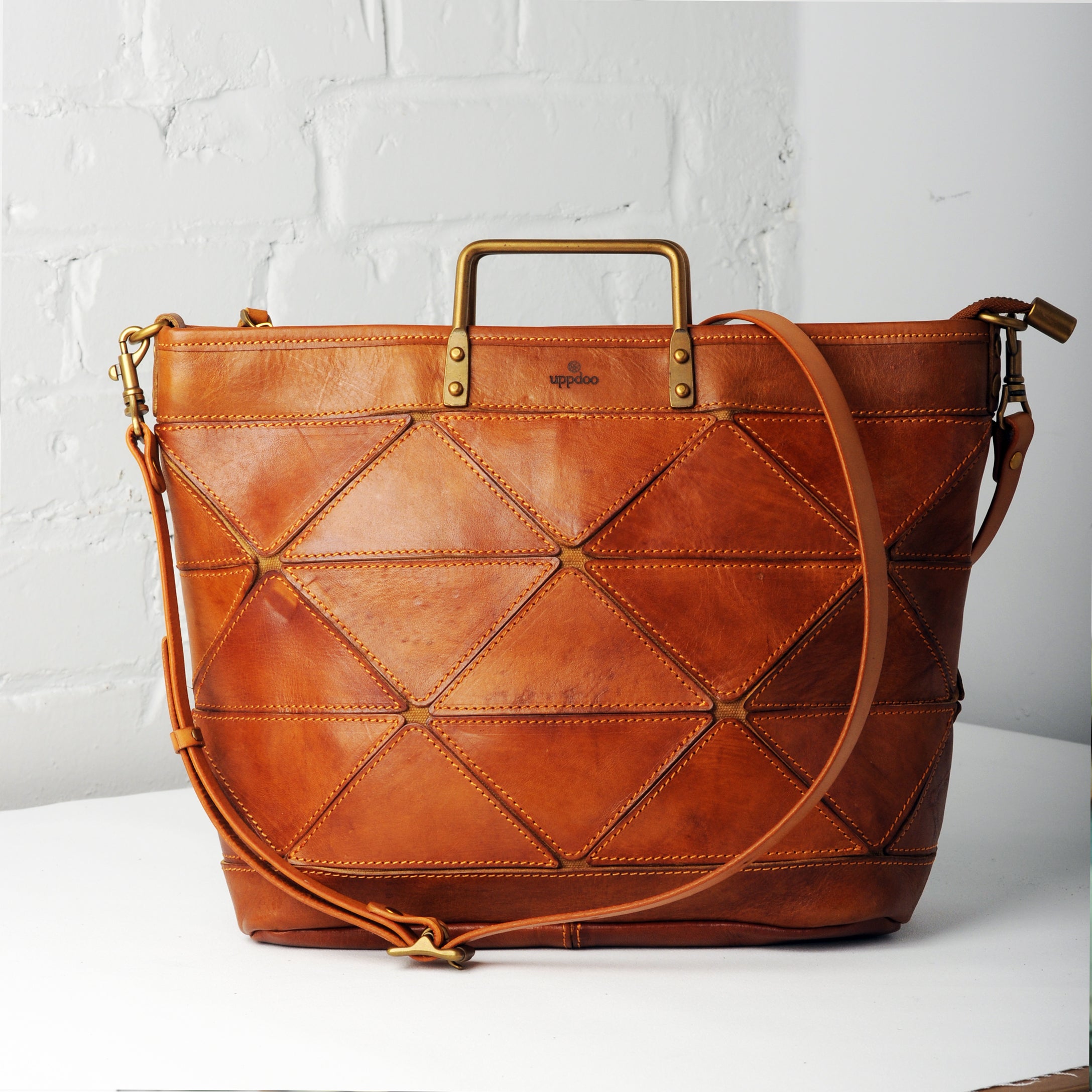 Origami Large Tote - Tan – Uppdoo Design Studio