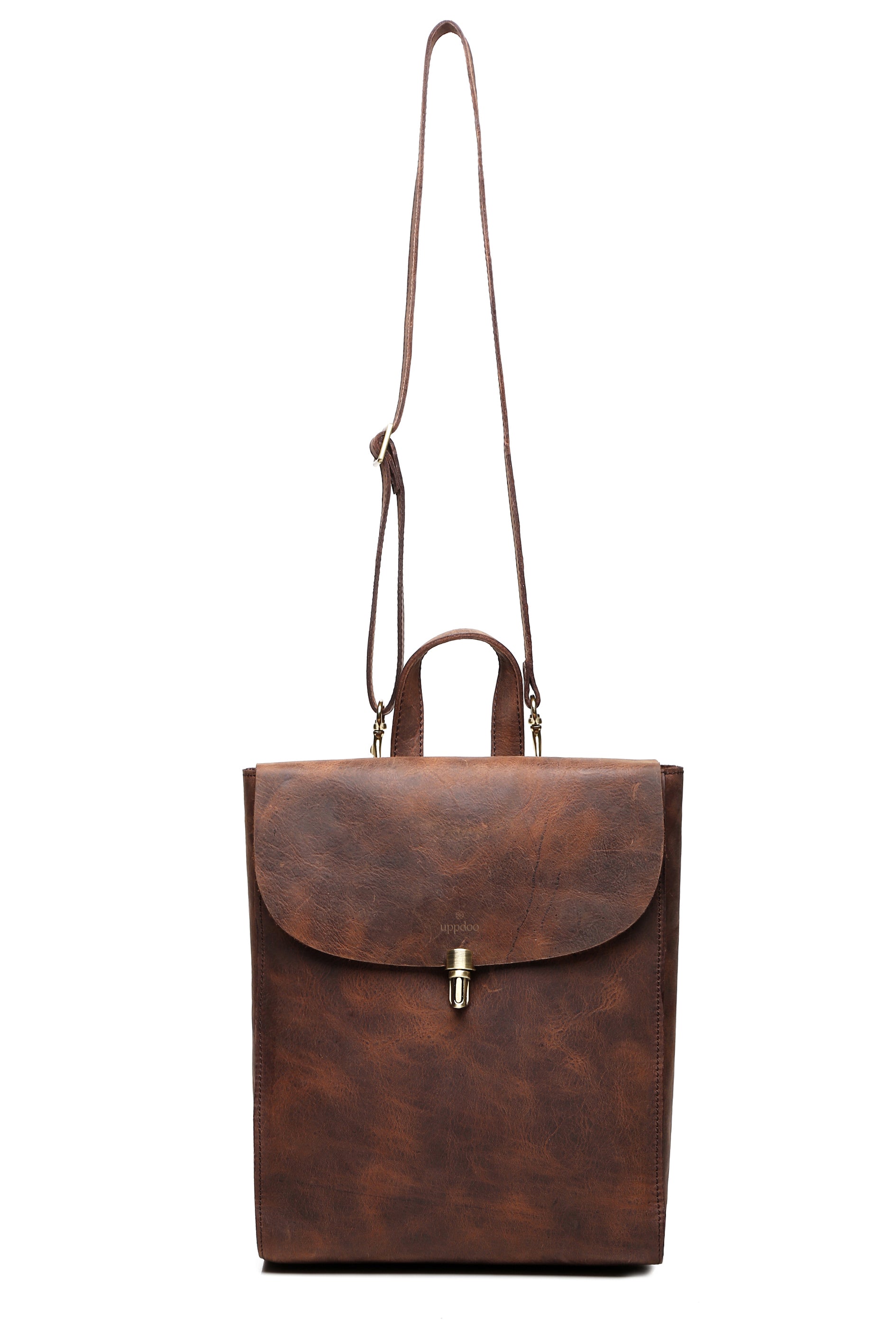 Voyage Classic Backpack - Distressed Espresso – Uppdoo Design Studio