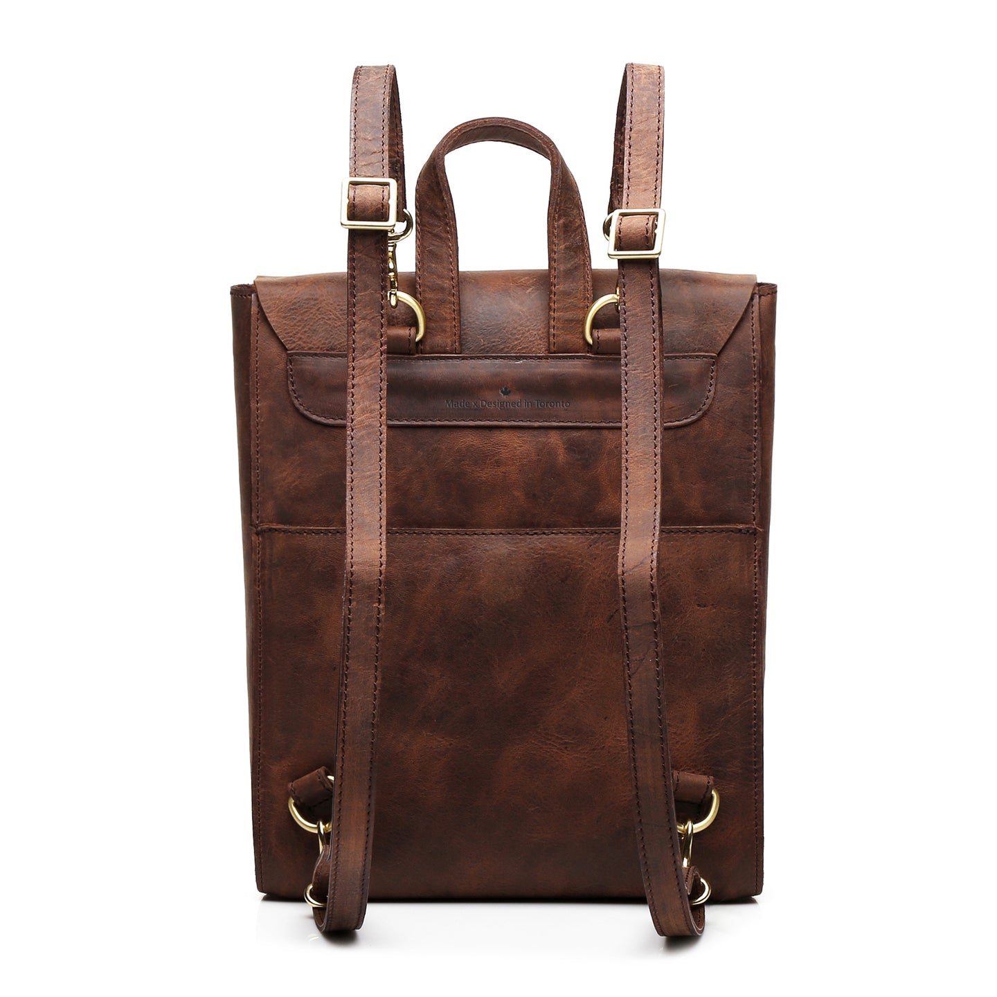 Voyage Classic Backpack - Distressed Espresso – Uppdoo Design Studio