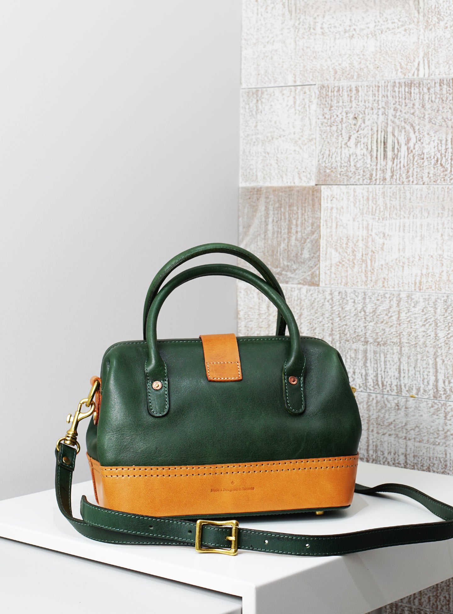 Wonder 'XL' Vintage Top-handle Satchel - Hunter Green – Uppdoo Design ...